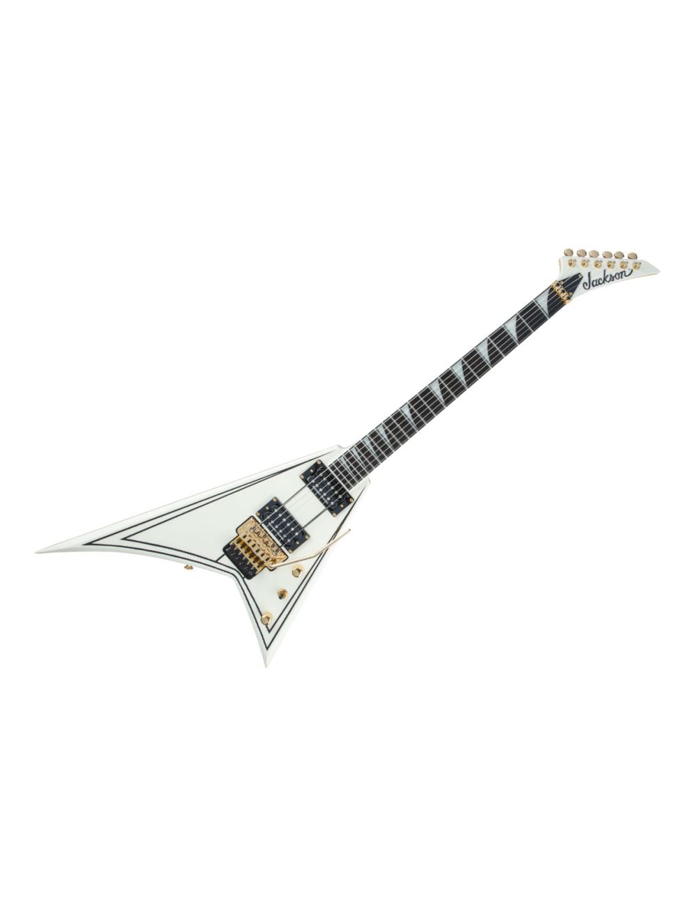 Jackson Pro Series Rhoads RR3 Ebony FB Ivory with Black Pinstripes